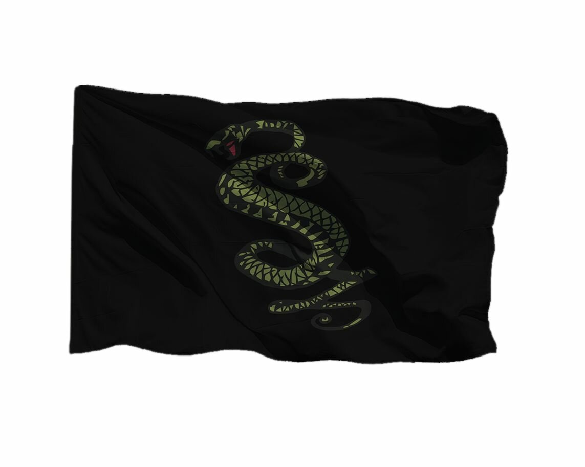 Флаг Туннельных Змей из Fallout Фоллаут 70х105 см на шёлке для ручного древка