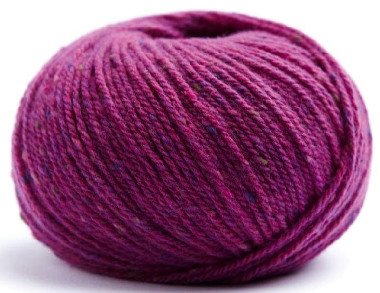 Como Tweed /Комо Твид/ пряжа Lamana (100% шерсть мериноса сверхлегкая), 25г/120м (32 твид, flieder (сирень), фиолетовый)