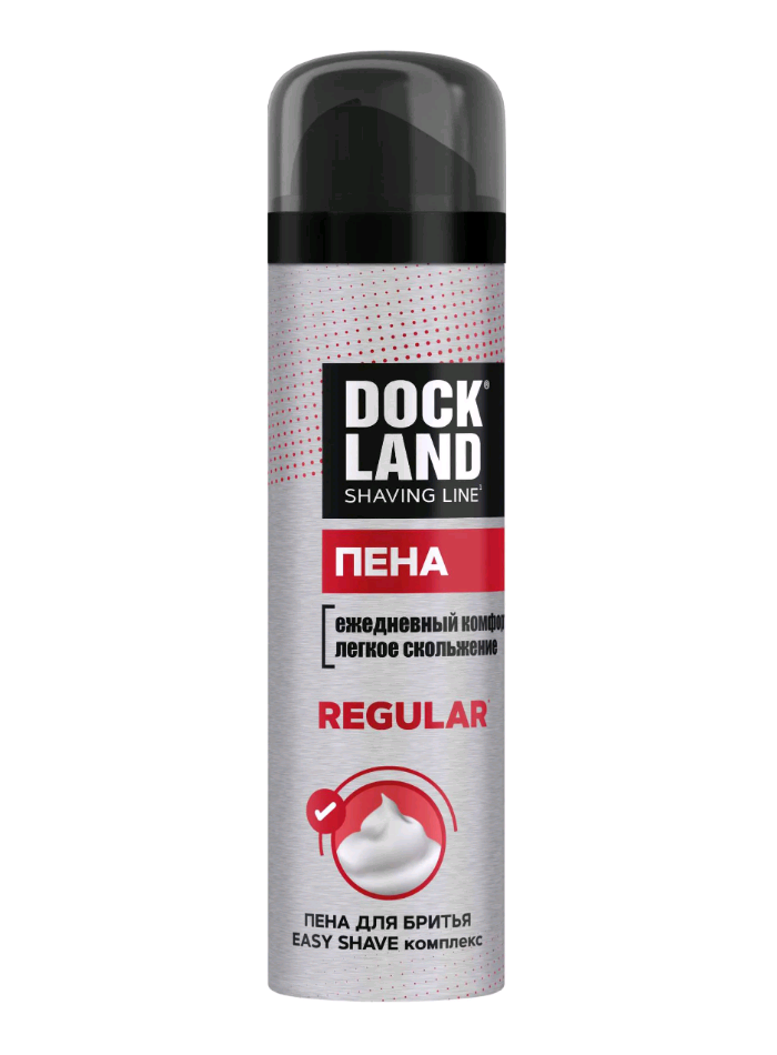 Dockland Regular Пена для бритья "ежедневный комфорт. Легкое скольжение" 200 мл.