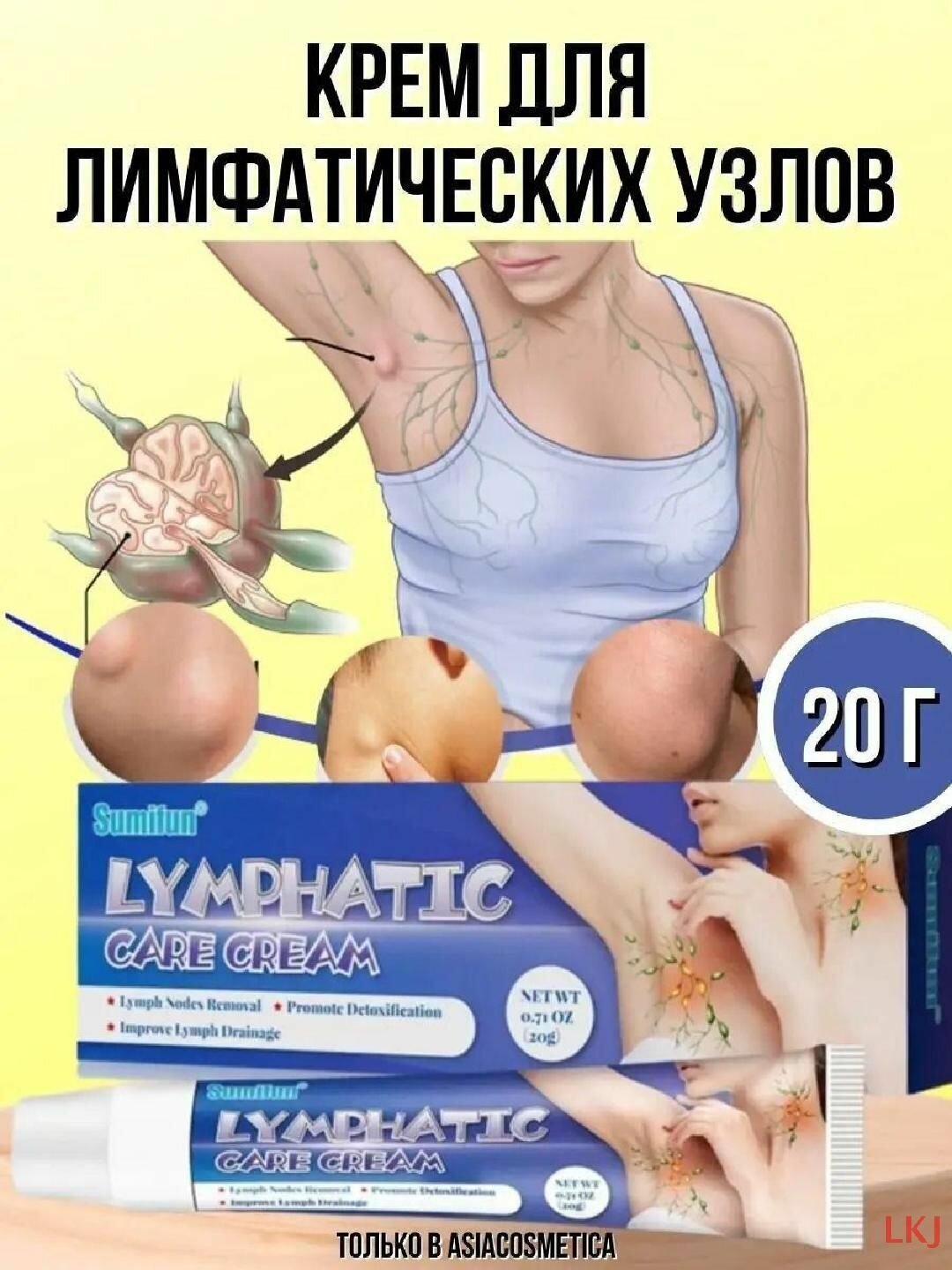 Крем от лимфатических воспалений 20г-