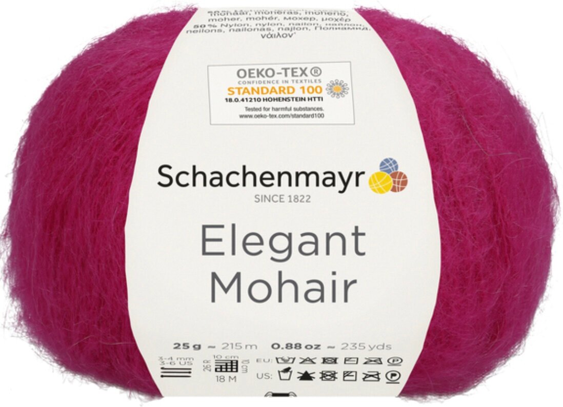 Elegant Mohair /Элегант Мохер/ пряжа Schachenmayr, MEZ, 9807003 (00036, cyclam (цикламен), розовый)