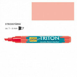 Розовый художественный акриловый маркер "Solo Goya" Triton" 1-4 мм