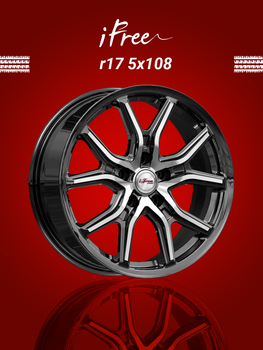 Диски автомобильные iFree Страйк 6,5x17 5x108 ET33 60,1 Блэк джек