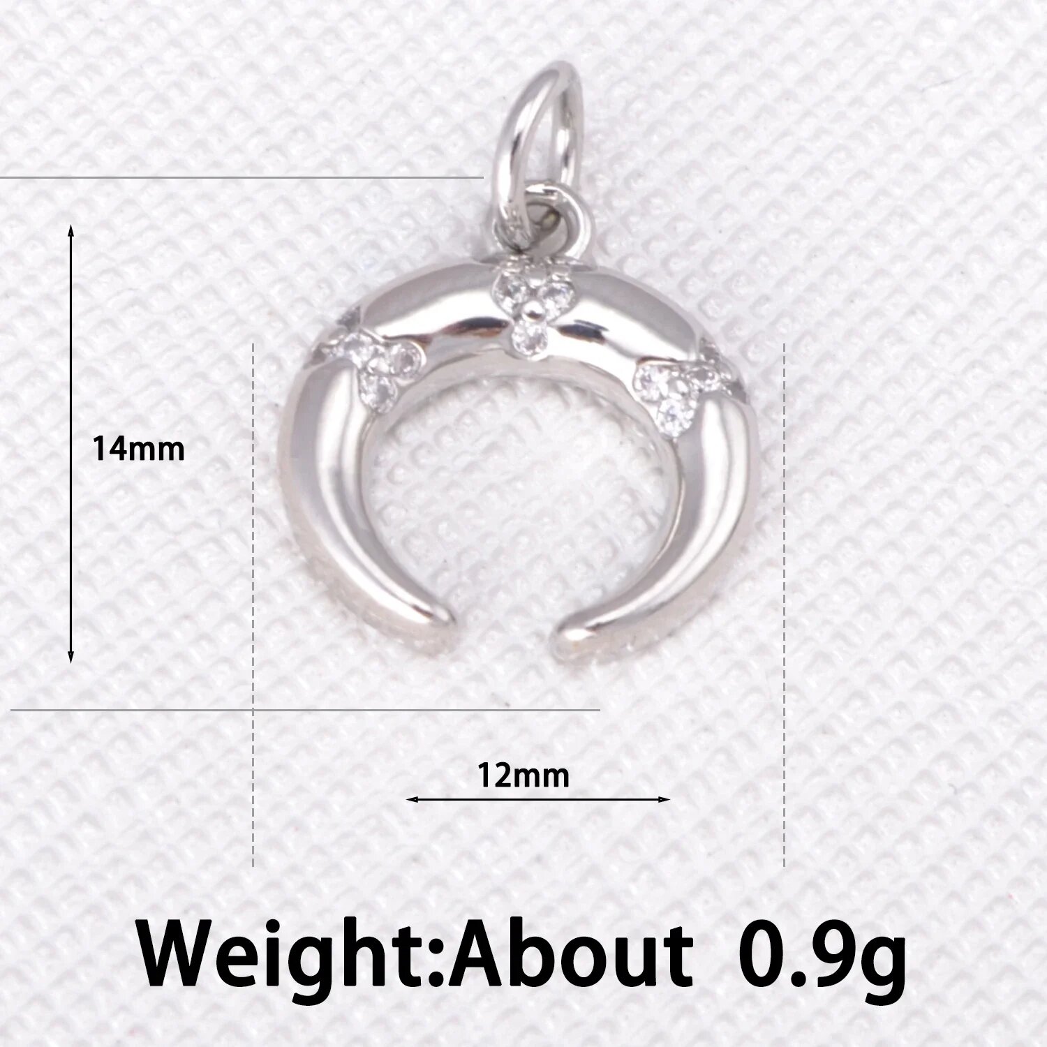 Подвески ЛJRIVER из латуни с цирконом, набор из 3 штук DZ533-12-Silver