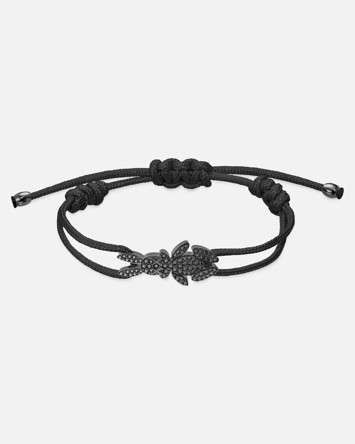 Браслет-нить, серебро, 925 проба, родирование, фианит