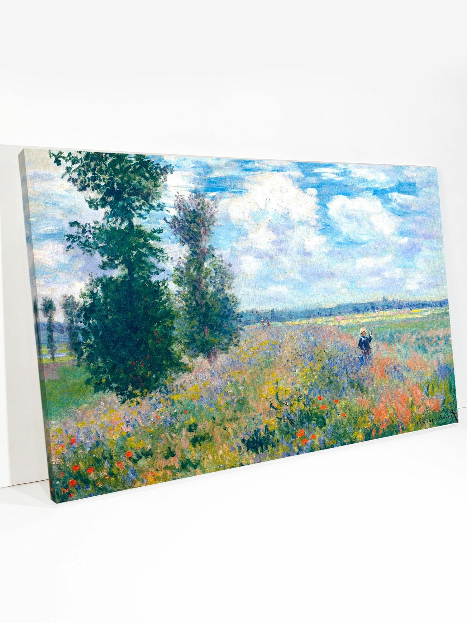 Картина Клод Моне Маковое поле, Аржантёй на холсте 30х40см