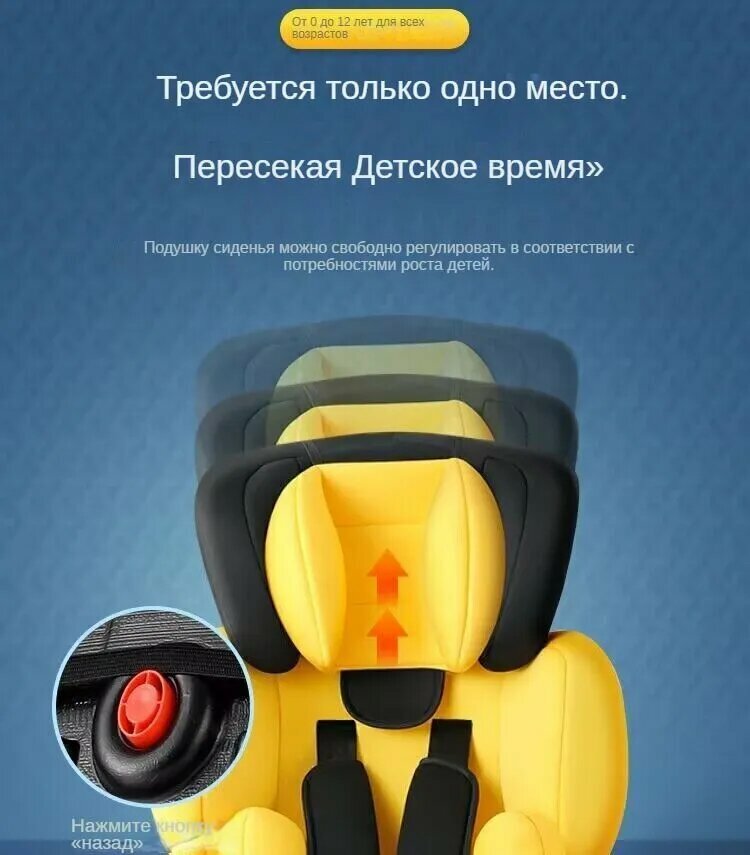 Автокресло, до 36кг, красный/чёрный, группа 0/1/2/3, пятиточечные ремни — фото 1