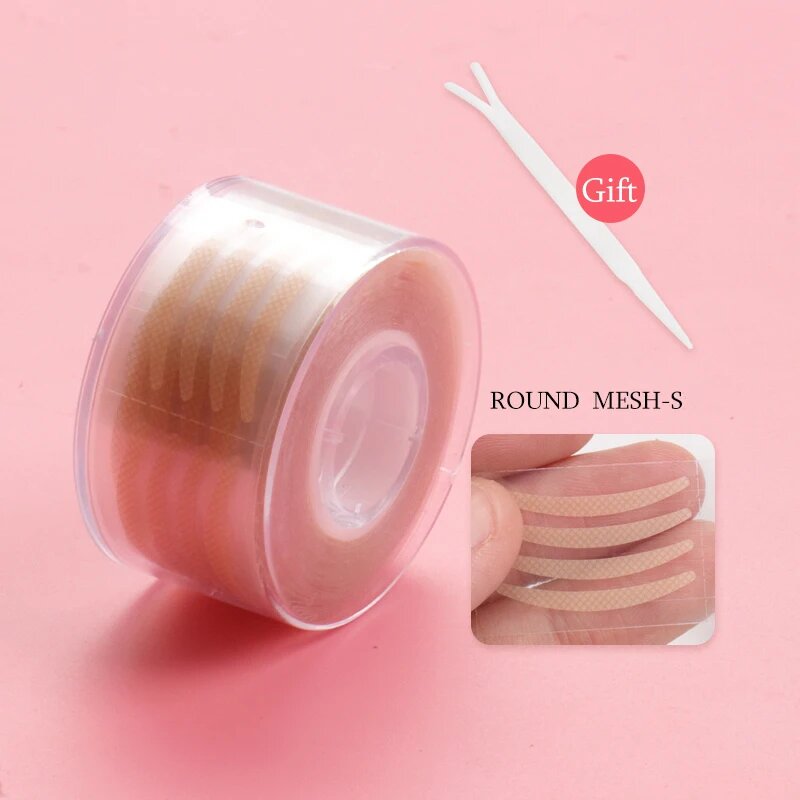Невидимые наклейки для век, кружевные ленты для подтяжки глаз, 600 шт round mesh S