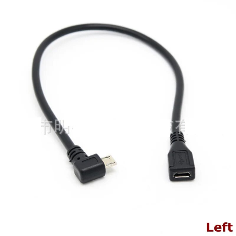 Micro USB кабель 90 градусов, Left