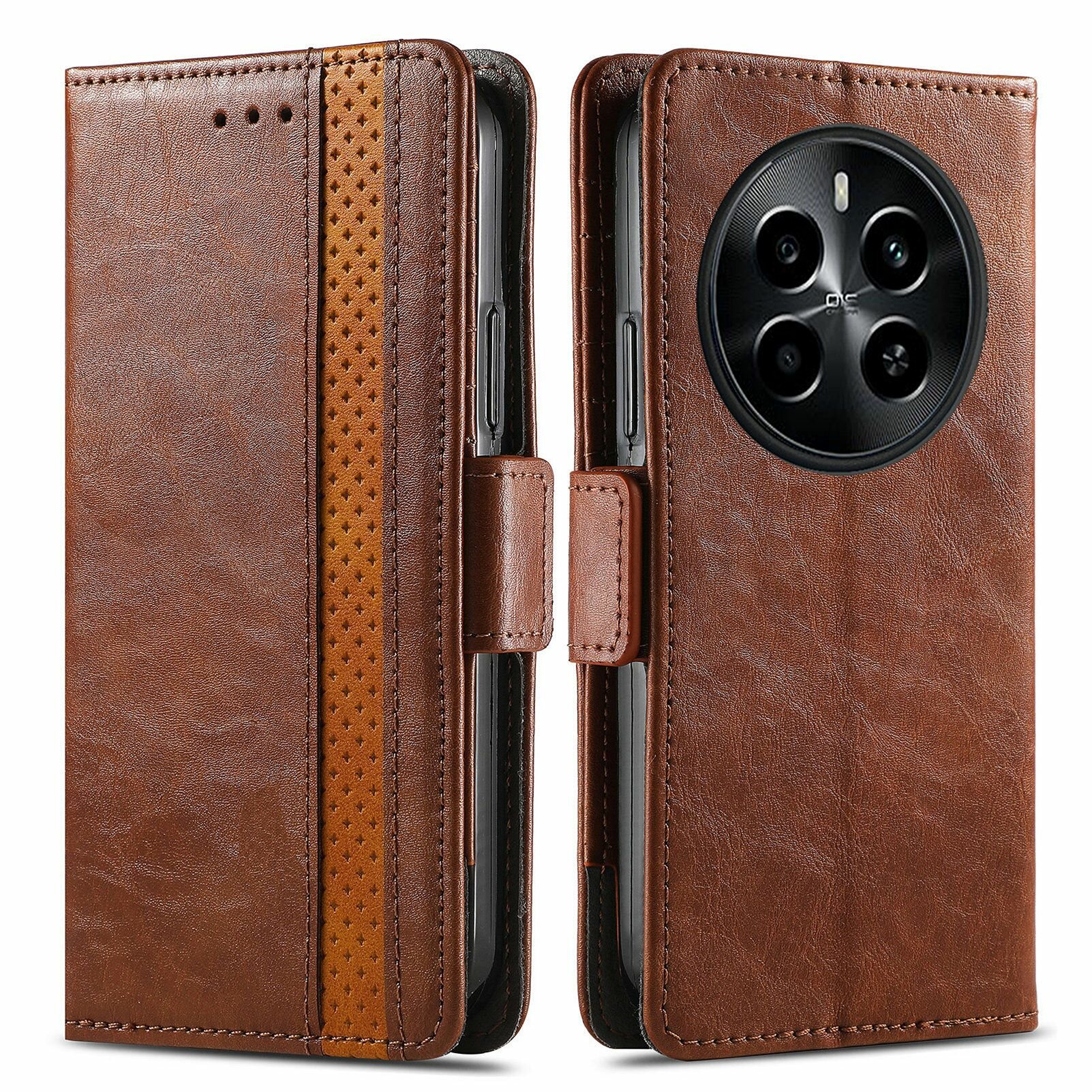 Чехол книжка для Realme 13 5G кожаный кошелек флипом чехол для телефона