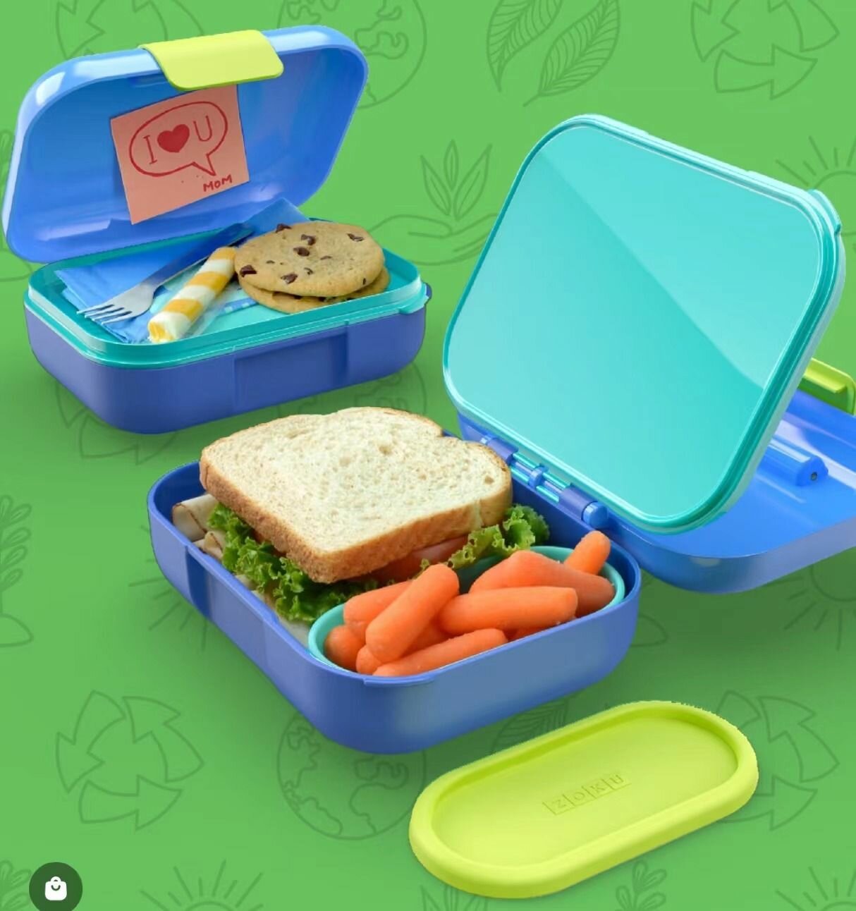 Ланч-бокс размера светло-синий M