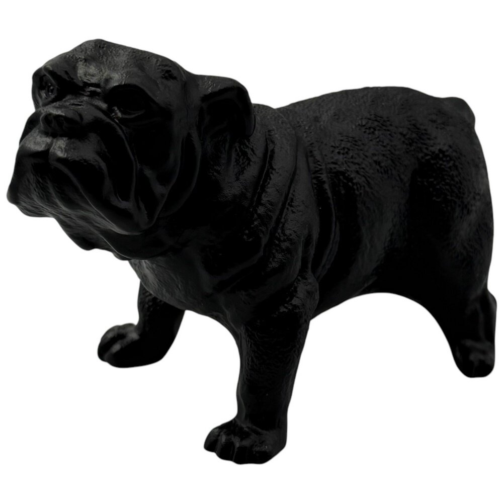 Чугунная статуэтка "Собака бульдог" 2000-2010 г. Касли, частная работа, Россия