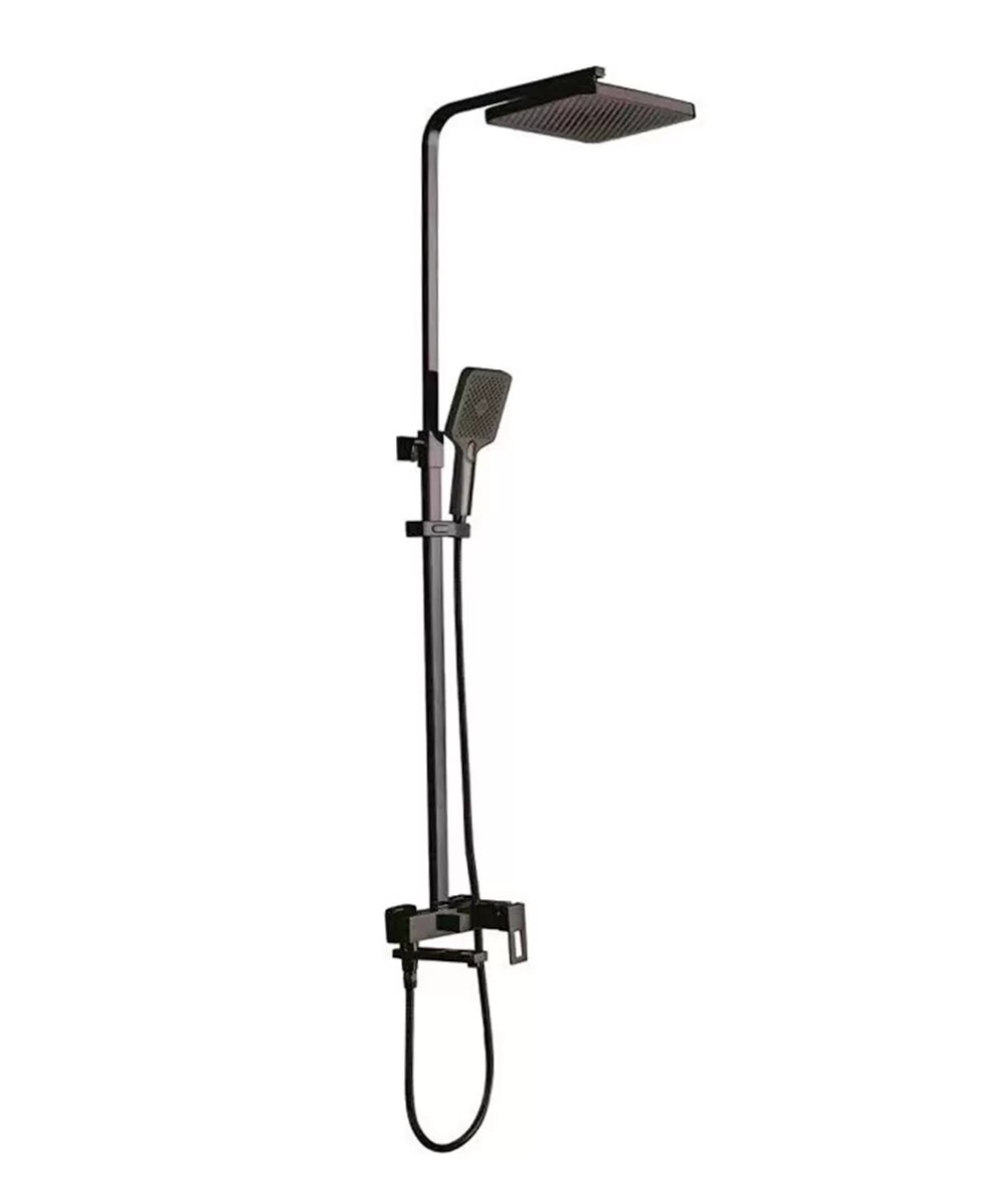 Душевая система с тропическим душем из латуни Vieir V193563-G графит