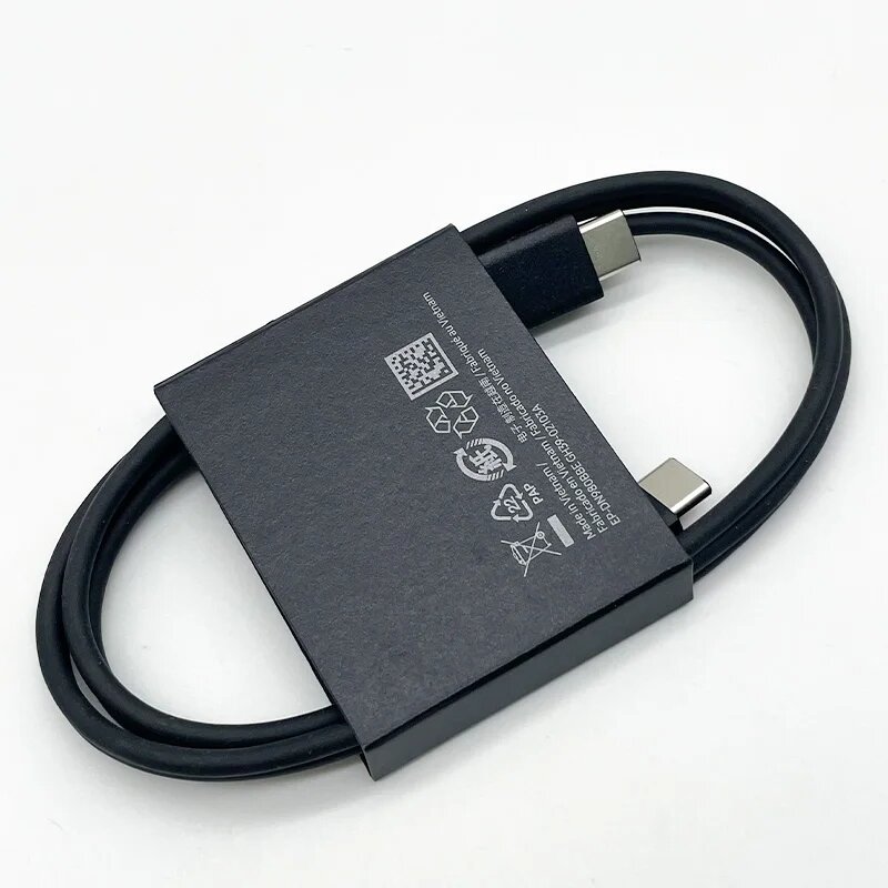 Для Samsung S21 Супер быстрая зарядка 3A 1M USB-кабель типа C Высококачественная линия для Galaxy Z Flip Fold 7 6 S25 S24 S23 S22 A25 A15 Black