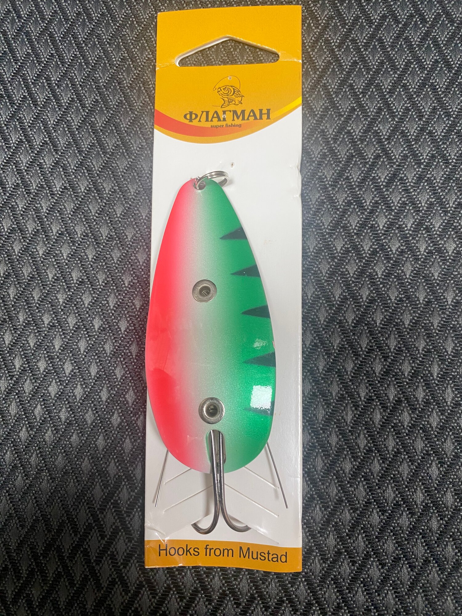 Блесна незацепляйка колеблющая флагман, Модель А027, вес 35гр, Цвет 35.