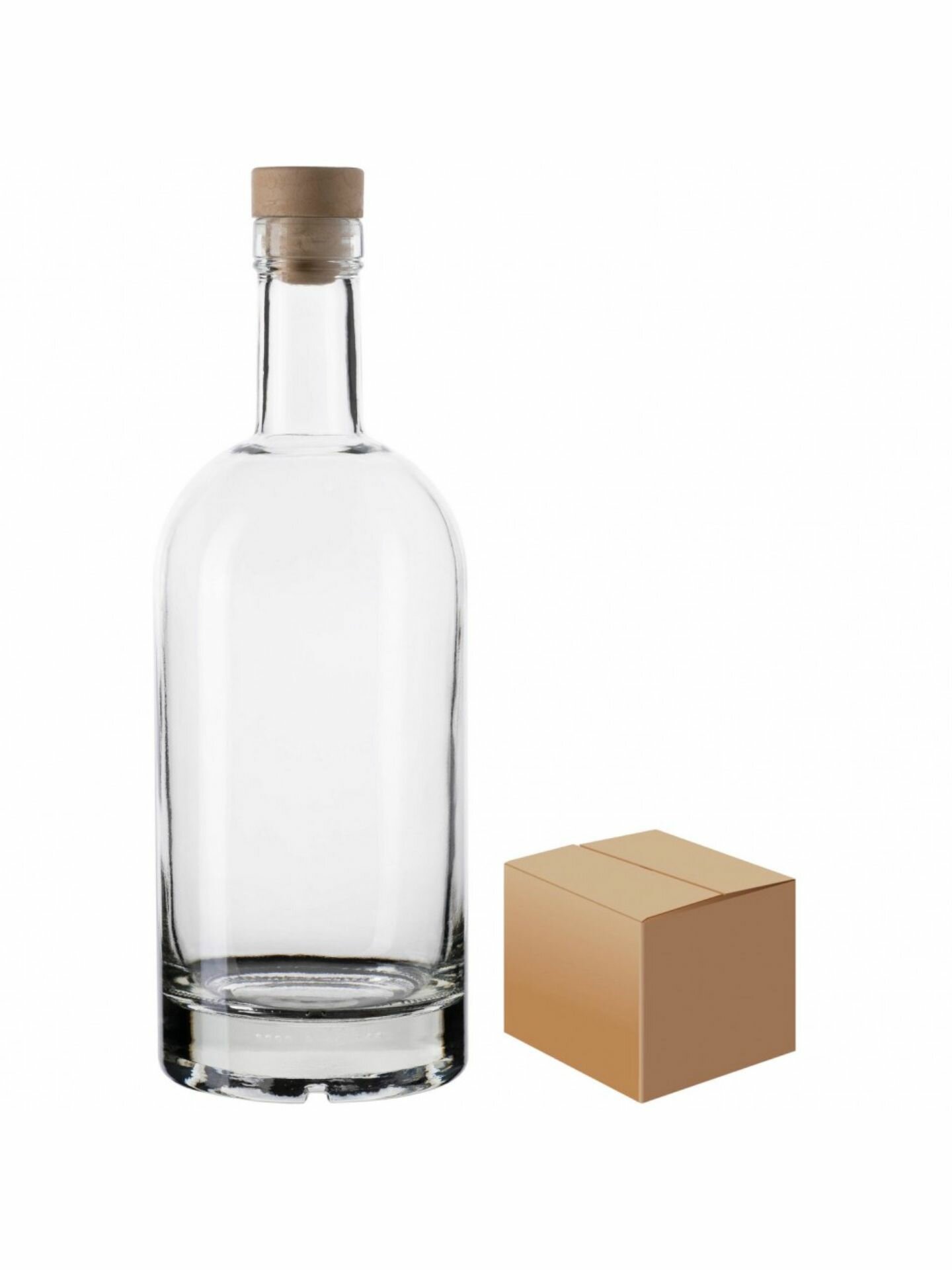 Бутылка "Стандарт" 1 л. с пробкой полимерной Т-образной 6 шт.