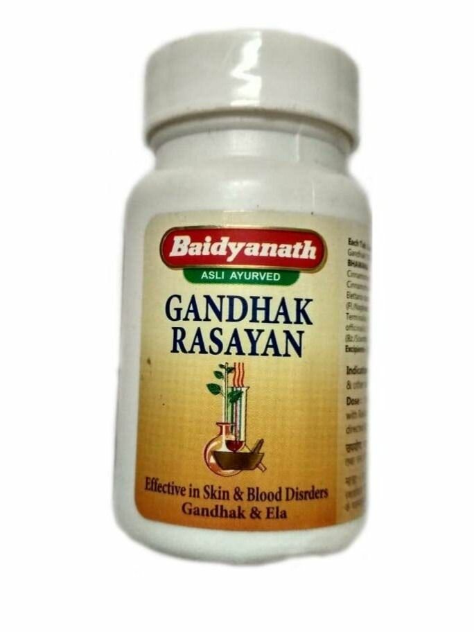 Гандхак Расаян Бадьянатх (Gandhak Rasayan Baidyanath) 40 таб.