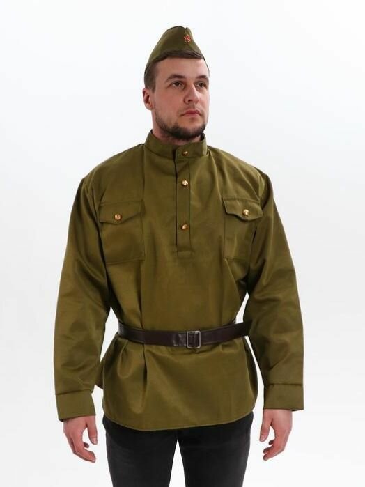 Гимнастерка мужская, люкс, размер 54-56