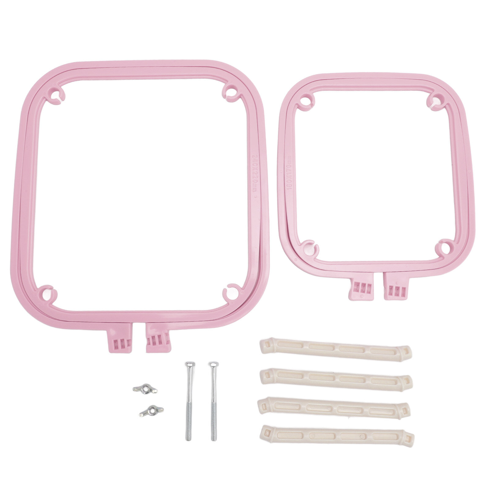 Двухслойная вышивальная рамка, пяльцы, регулируемая подставка для игл из ABS-пластика, настольный держатель для рукоделия, светло-фиолетовый цвет.