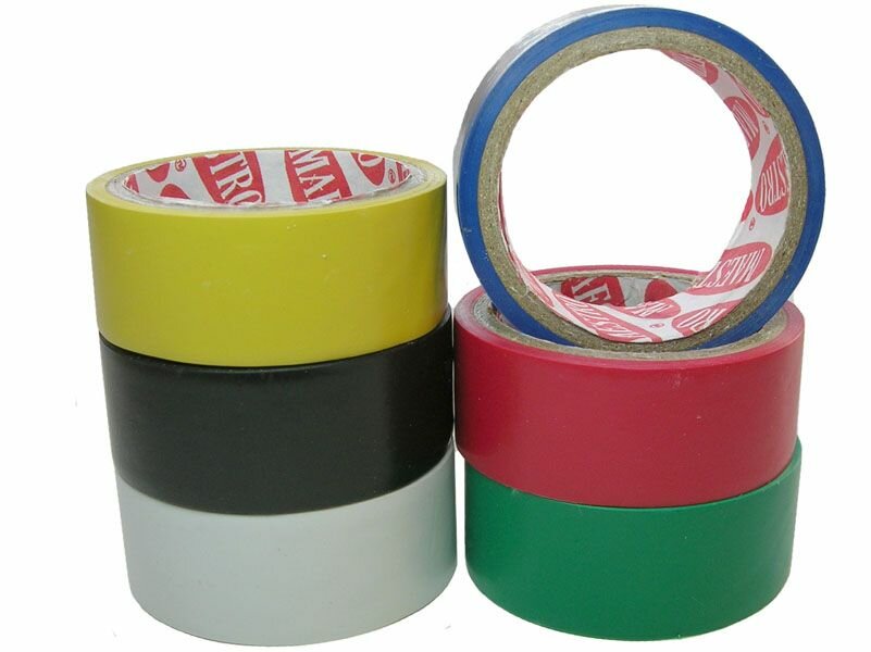Изолента 19мм 6шт. цветная