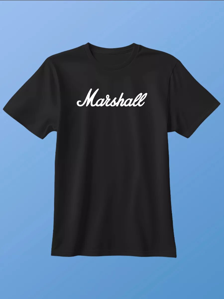 Футболка с надписью Marshall
