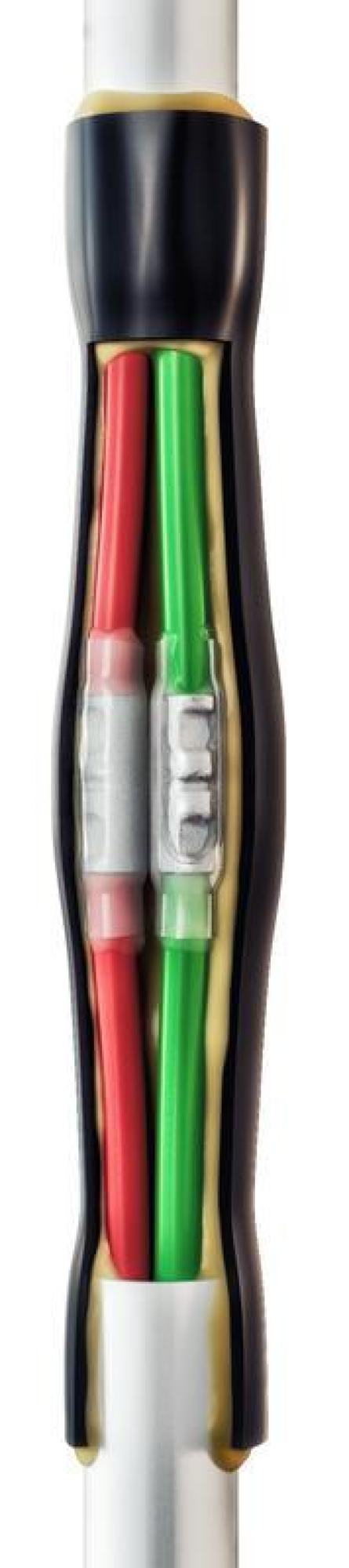 Муфта кабельная соединительная КВТ 5ПСТ мини-1/2.5 нг-LS без болтовых наконечников, изоляция пластмасса, 21см, 5 жил, 1/2.5мм2, 400В / электрика