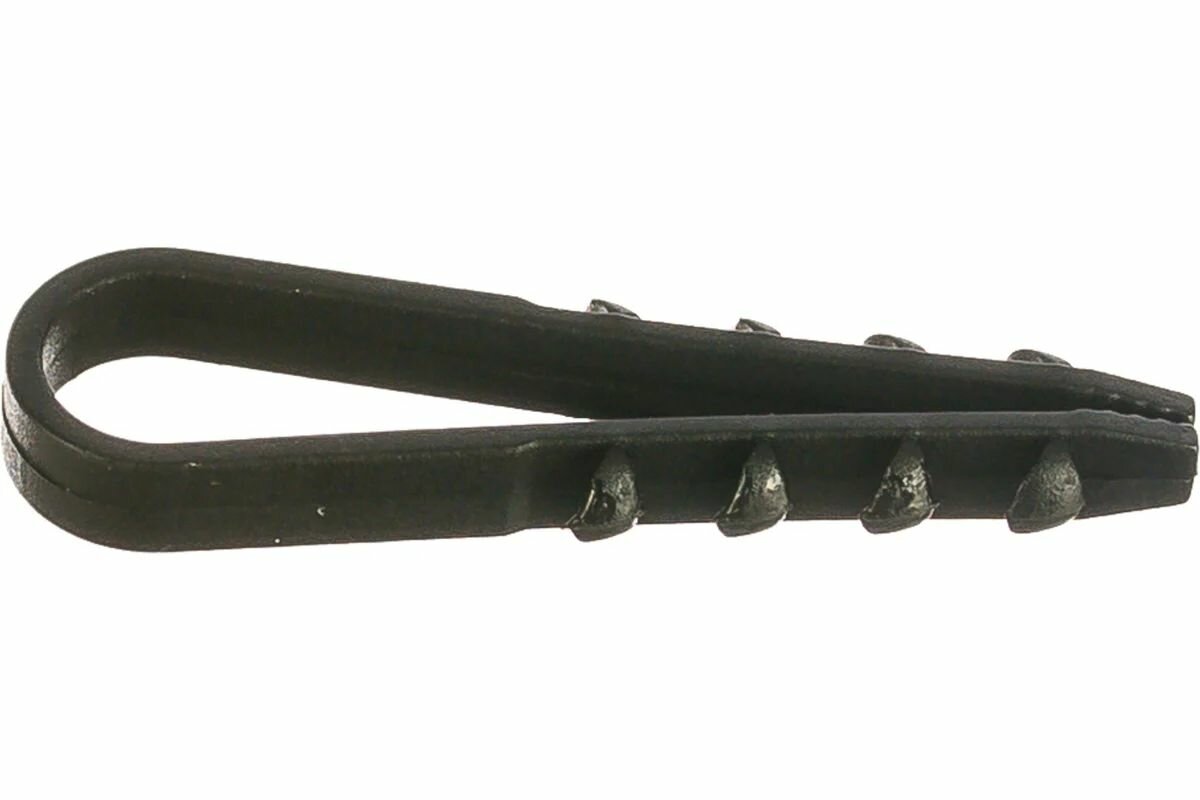 Дюбель хомут креп-комп для крепления кабеля цвет-чёрный 5х10 100шт дхч510