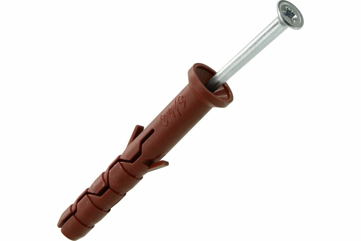 Усиленный нейлоновый дюбель-гвоздь европартнер multi pro uk, потайная манжета, 6x40 мм, 35 шт. B7 0003