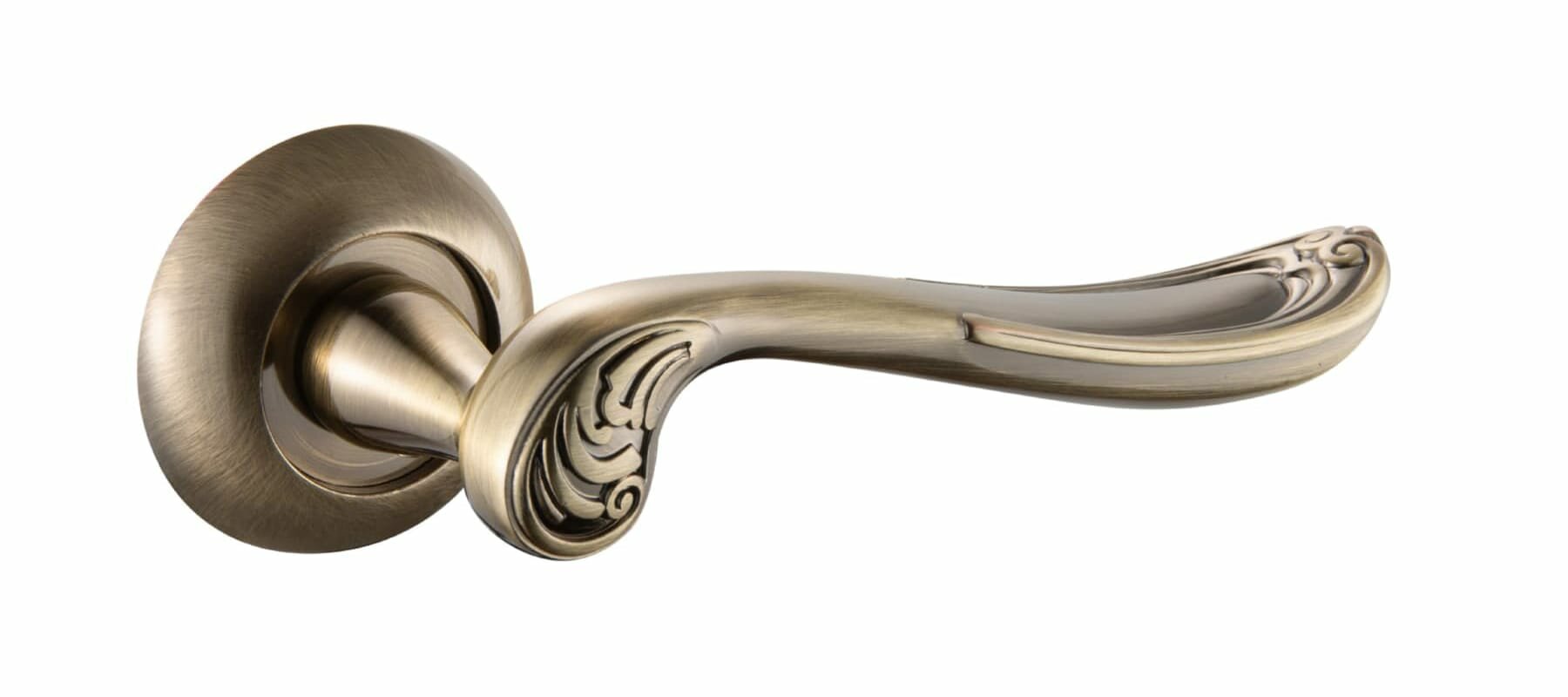 Ручки дверные Adden Bau, коллекция Absolut, TURN A134 POLISH BRONZE на круглой розетке