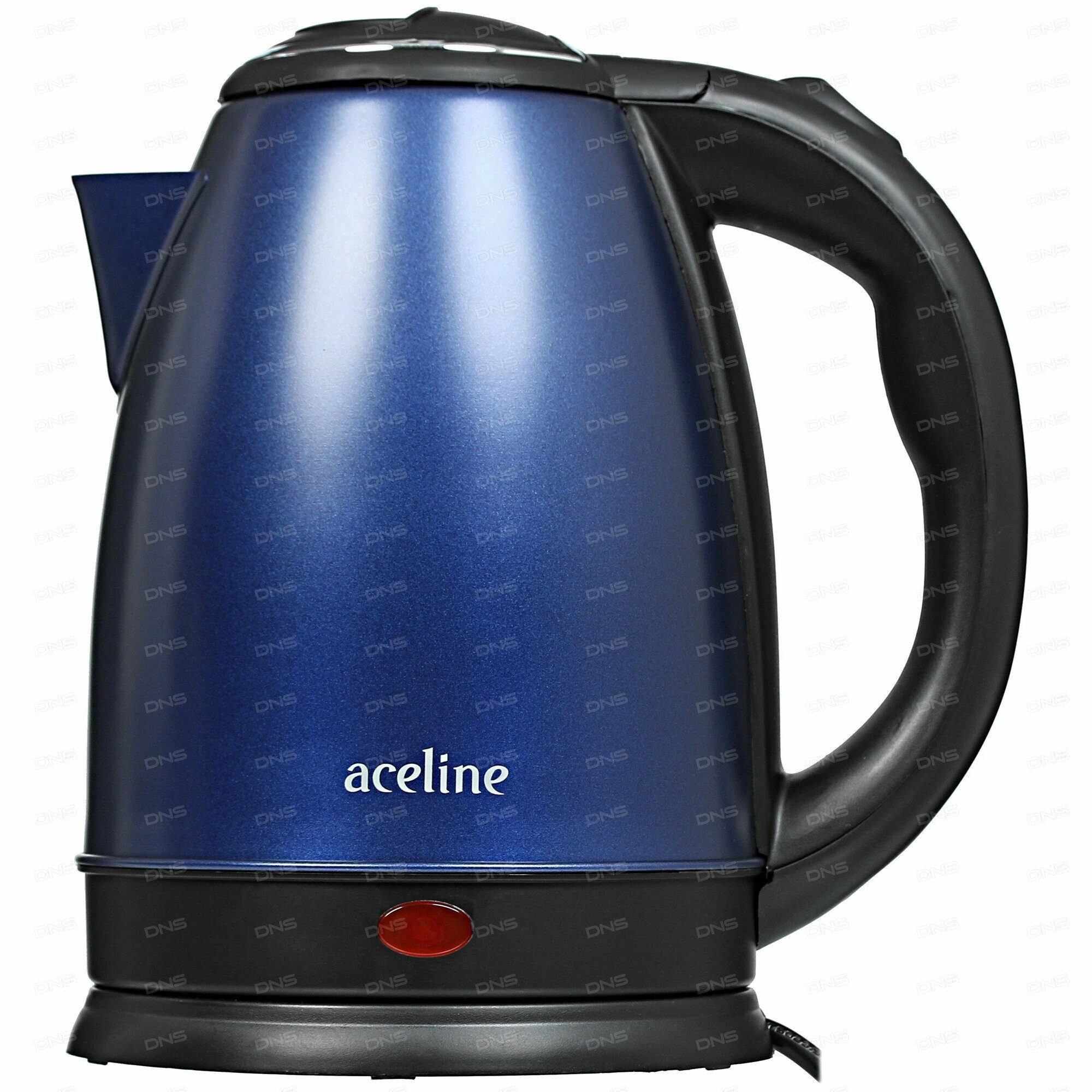Электрочайник Aceline "SS1800", синий, 1,8 литра, 1500Вт, защита от перегрева
