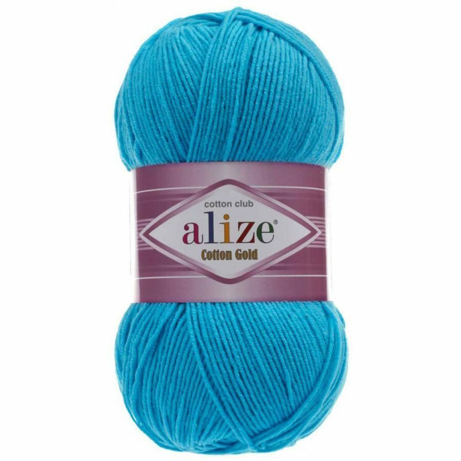 Пряжа Alize COTTON GOLD 16 гол. бирюза (5 мотков)