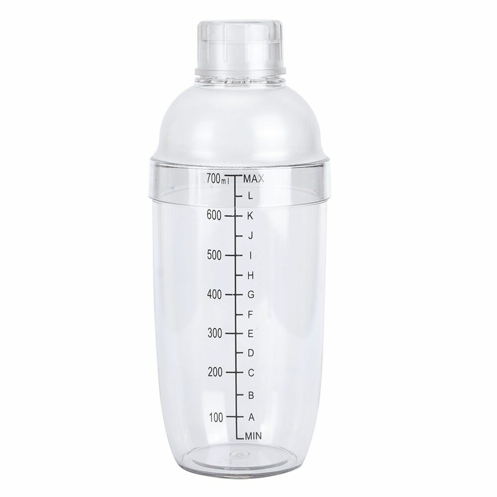 Коктейльный шейкер для ПК со шкалой, чайник для молока, соков, пластиковый стаканчик для вина для домашнего бара, магазина 700 мл