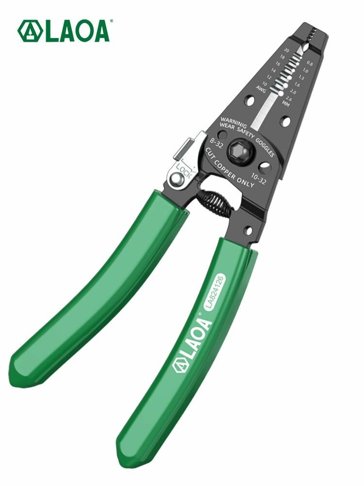 LAOA Стриппер, плоскогубцы, пассатижи (0.8-2.6 мм), клещи для снятия изоляции/многофункциональные плоскогубцы