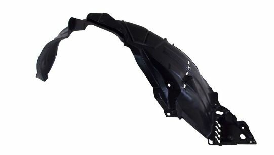 Подкрылок AKRADO, передний, левый, для Honda Jazz 2002-2009, полимерный, черный