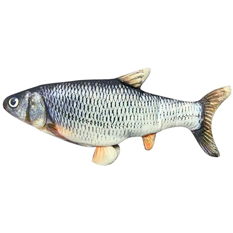 Реалистичная электрическая кукла-рыба для кошек-карасей, забавные интерактивные питомцы, жевательные принадлежности для кошек, котят, рыбок, котят, хлюпающих котов