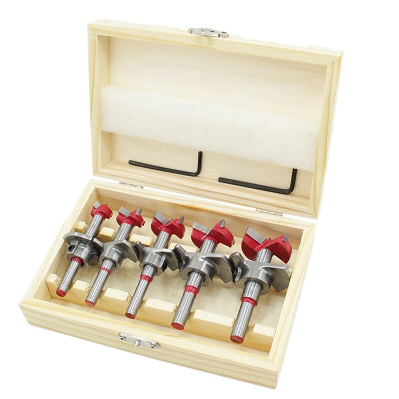 Шт. 15-35 мм винтовое сверло, фреза для деревянных петель, шестигранный ключ, деревообрабатывающий инструмент для открывания отверстий, фреза для сердечников, ручные инструменты для петель