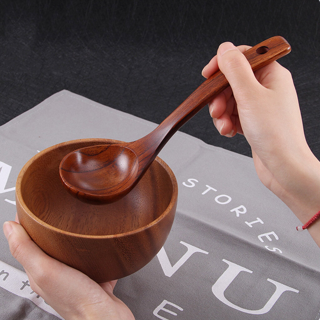 Деревянный половник/ложка для супа Деревянные ложки-черпаки для соуса из рисовой каши S