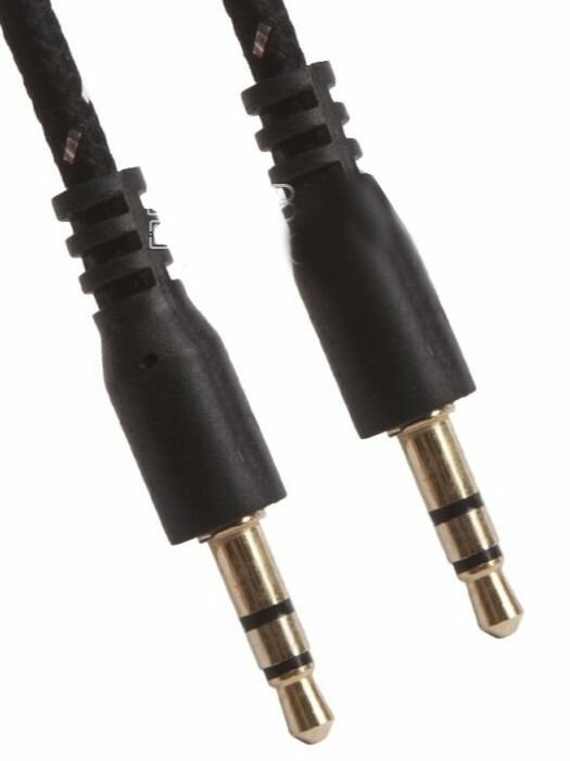 Шнур 3,5 стерео - 3,5 стерео 5м позолоченный