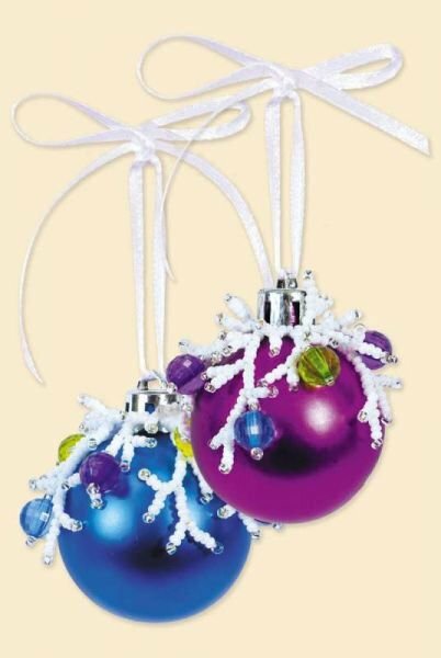 Набор для плетения из бисера Новогодние украшения Шары Б173