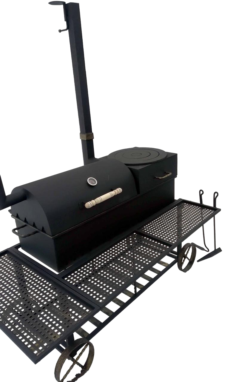 Мангал 4 в 1, печь для казан, гриль, барбекю, для дачи и дома, ручная работа со столом - Классик