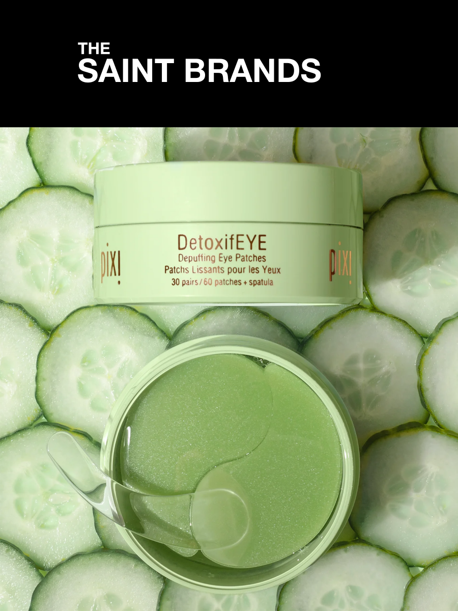 Патчи для глаз PIXI DetoxifEYE Eye Patches с кофеином и огурцом 30 пар