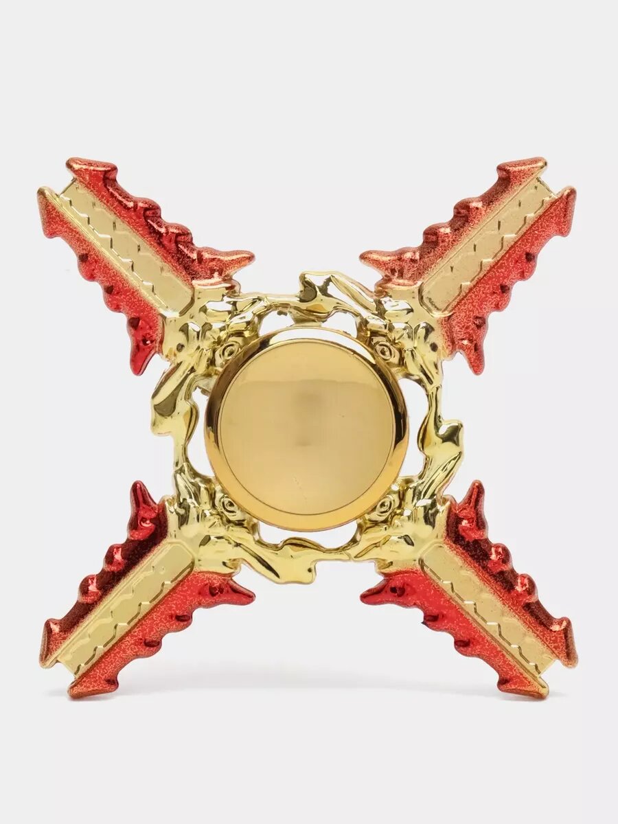 Спиннер дорама, металлический, антистрессовый, для снятия напряжения, аниме стиль, огонь