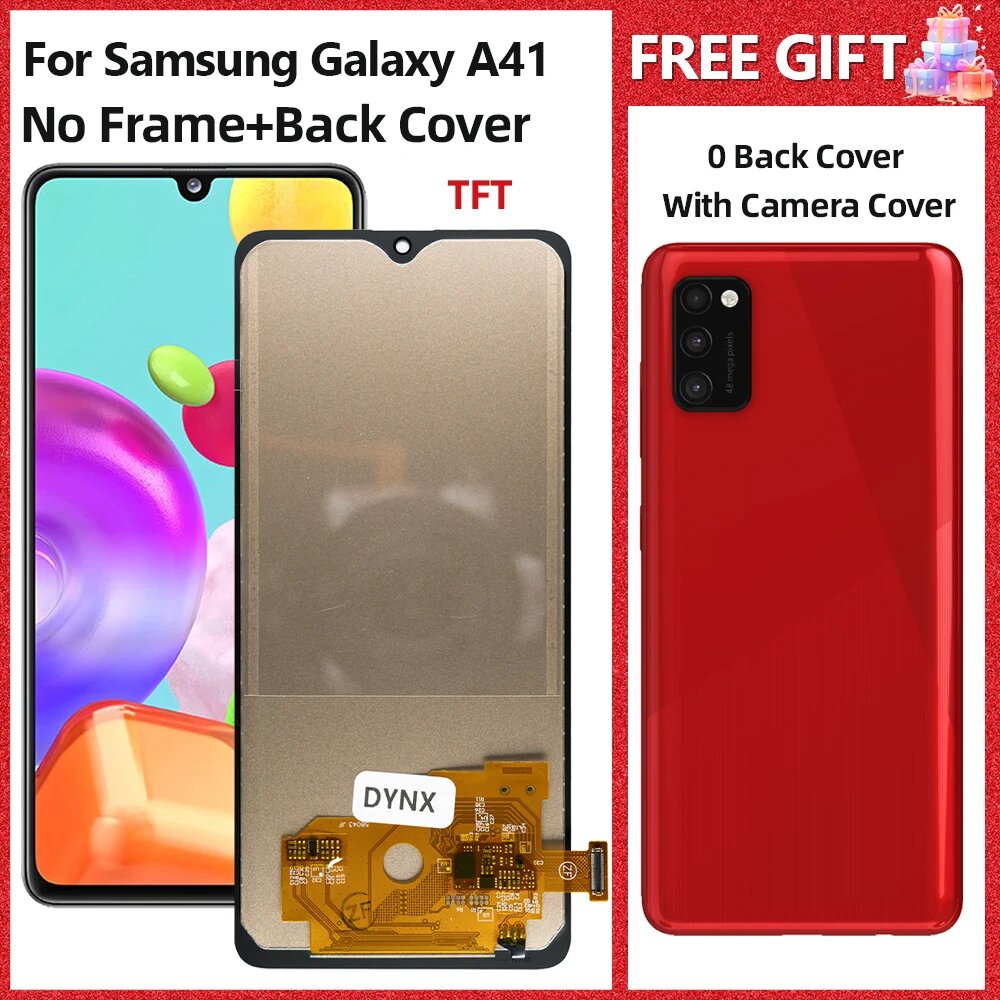 6,1 "Super AMOLED для Samsung Galaxy A41, ЖК-дисплей, сенсорный экран, датчик Digiziter в сборе, замена для Samsung A415 с рамкой