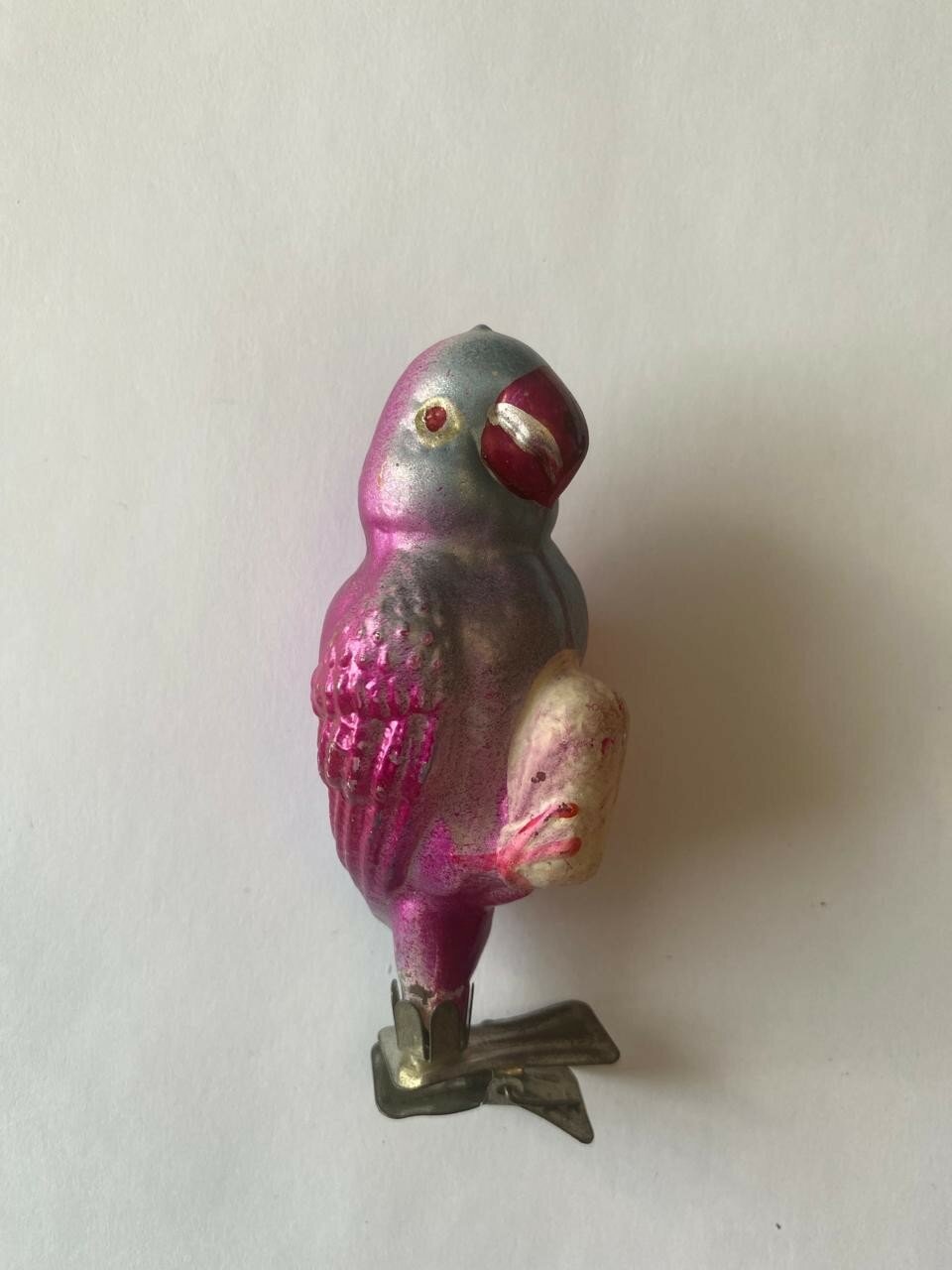 Игрушка на елку Попугай Карудо Винтаж из СССР