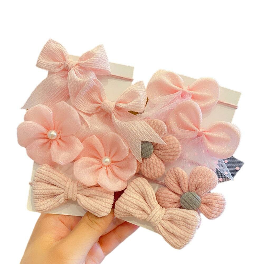 Мягкие резинки для волос с бантами для девочек: детские заколки-бабочки для малышей без вреда для волос