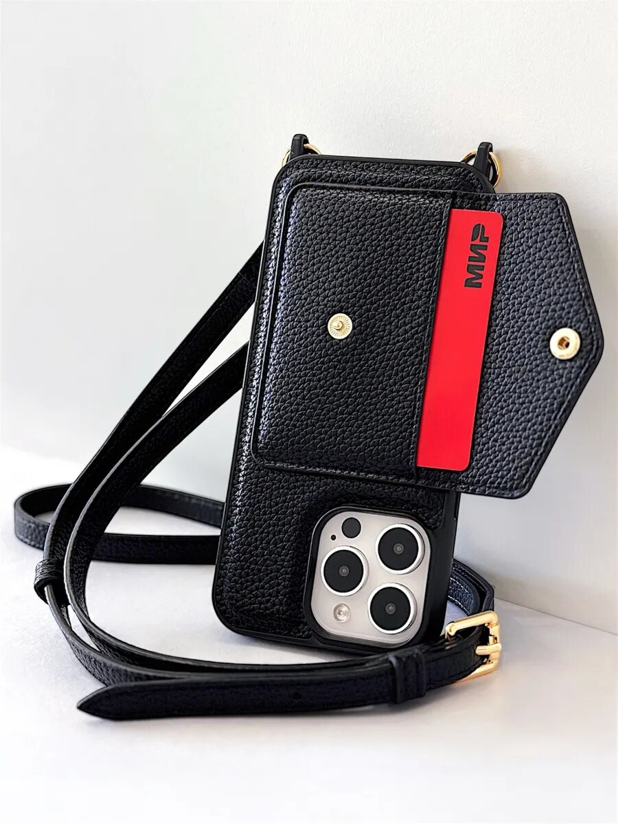 Чехол на iPhone 16 Pro Max с картой и ремешком