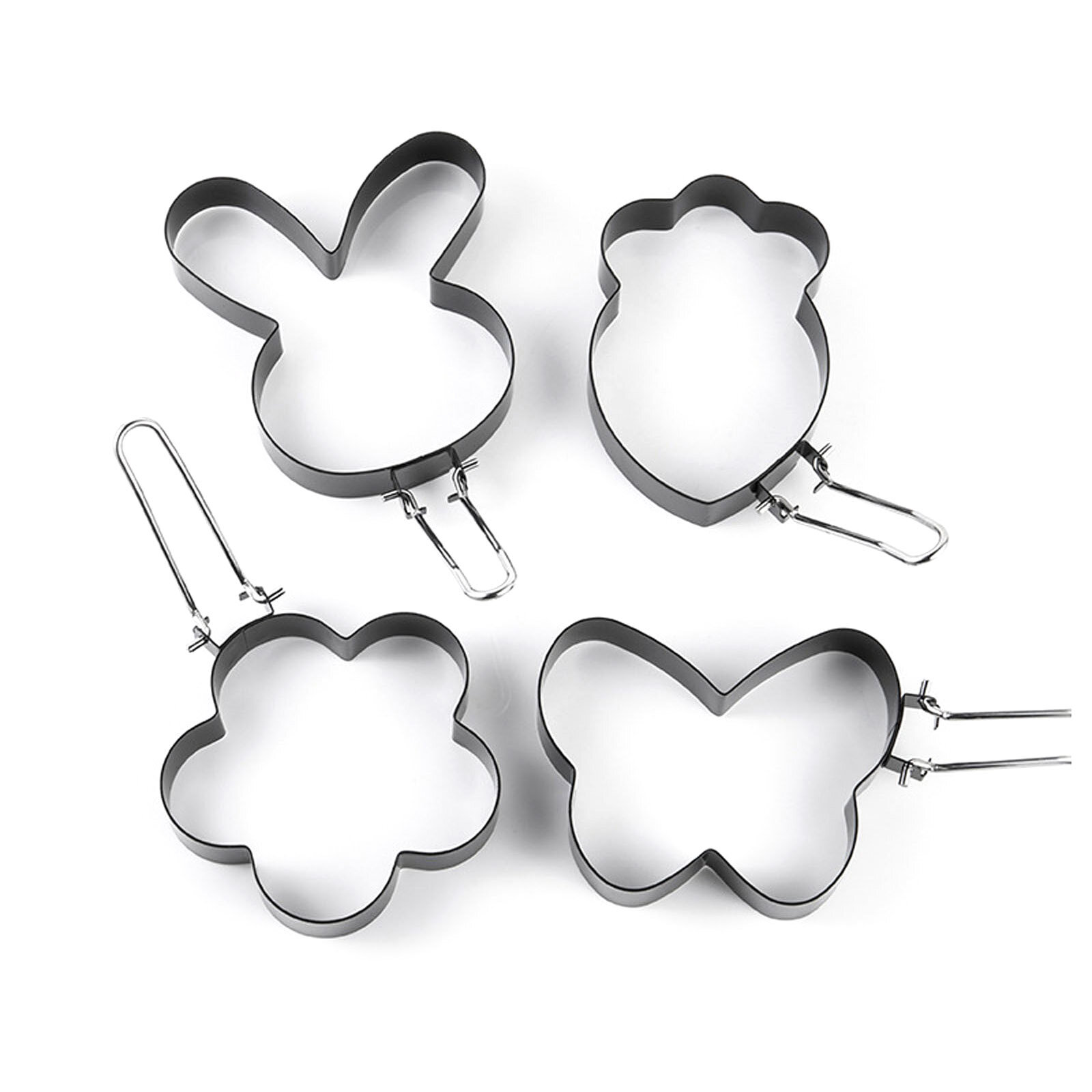 4 упаковки яиц блинные кольца из нержавеющей стали материал для гаджетов с жареными яйцами кухни