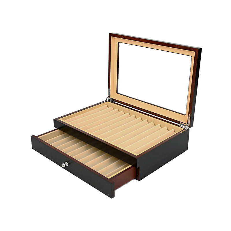 Подарочная коробка, 23 бит, для перьевых ручек с краской, черная