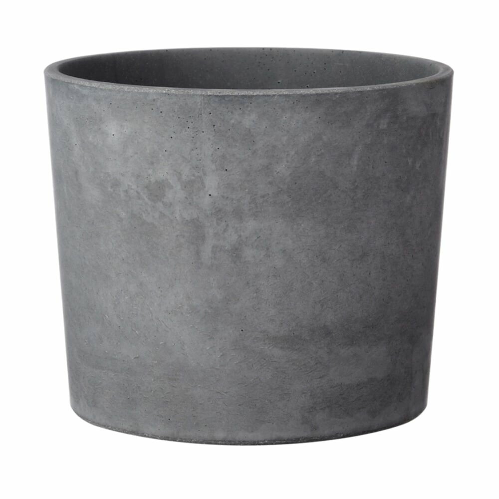 Кашпо керамическое Кедр серое d27 см h26 см 13 л