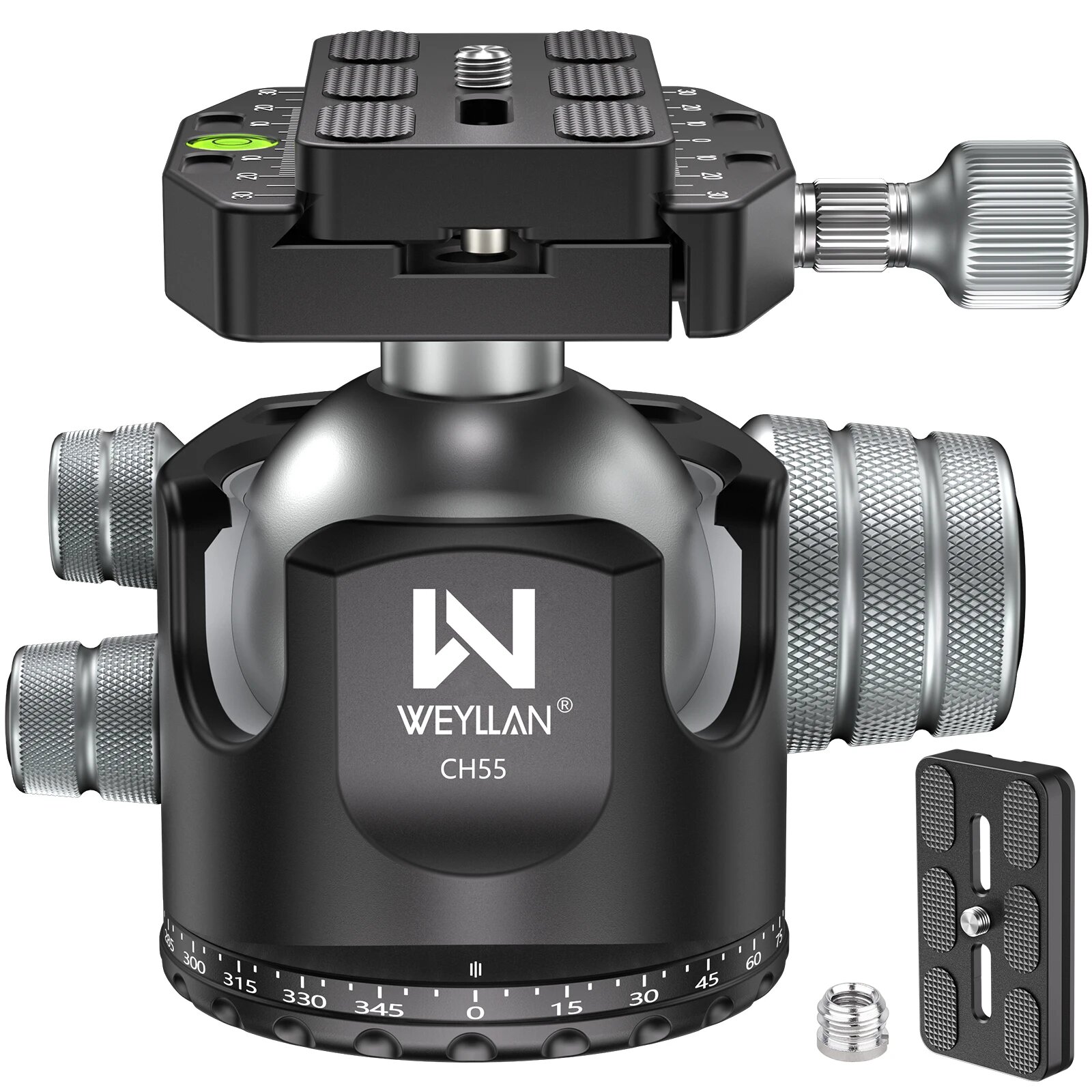 WEYLLAN CH55 шаровая головка штатива, Knob Lock Clamp